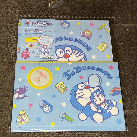 Sanrio | Office | Im Doraemon Letter Stationery Set Japan Fujikopro ...